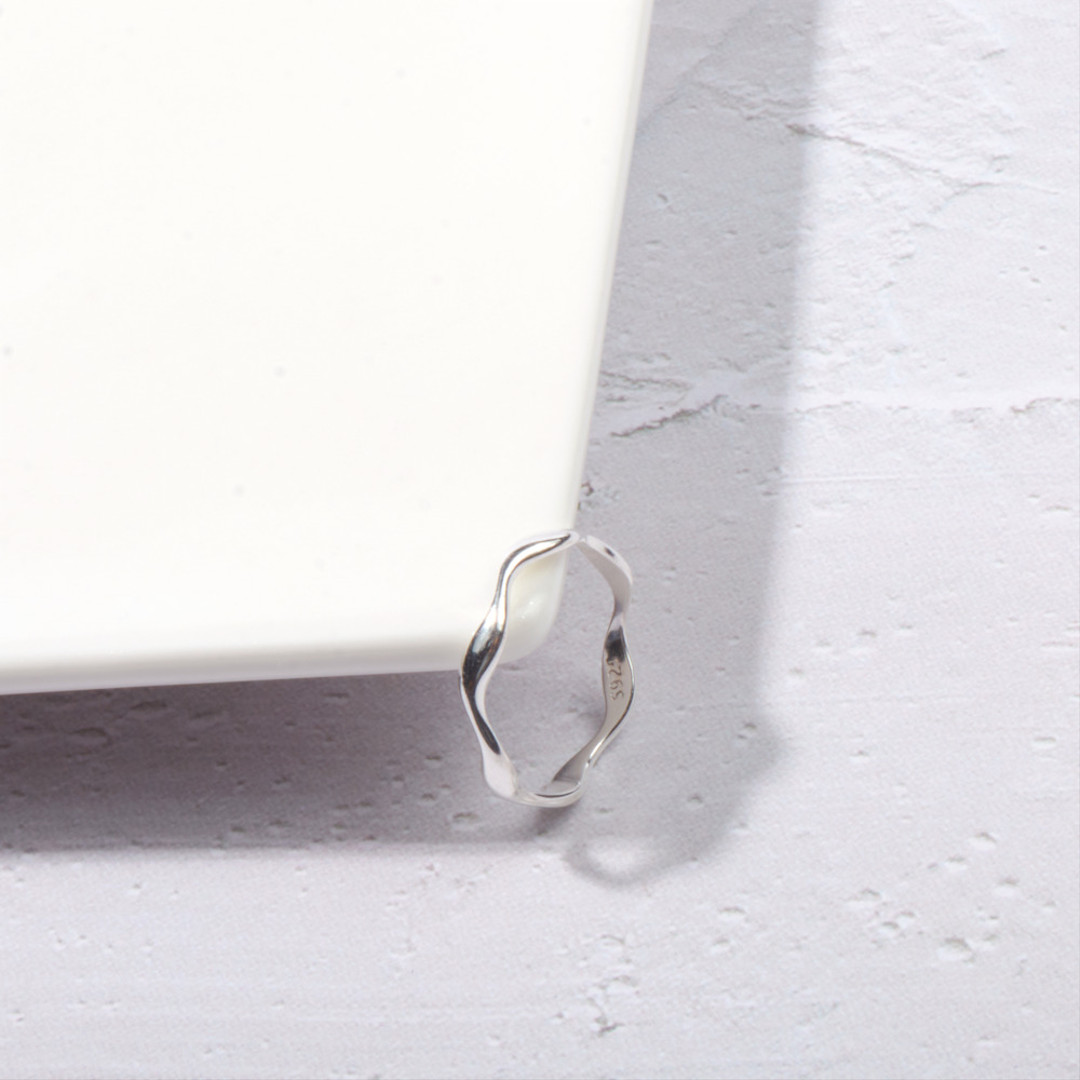 Silver 925 Wave Silver Ring Layered Silver Ring