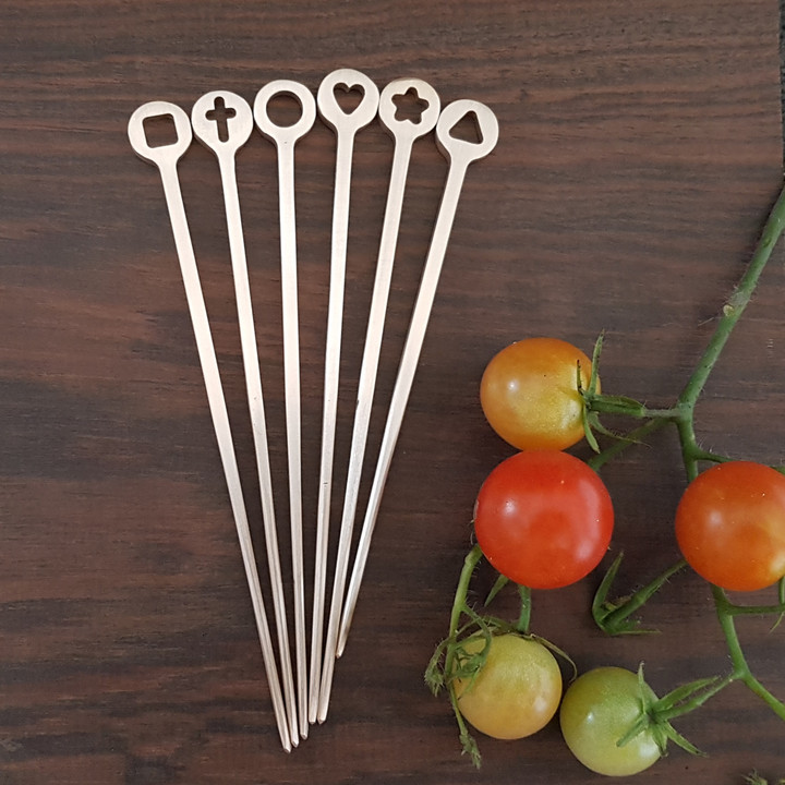 방짜유기 과일포크 과일꽂이 | 아이디어스