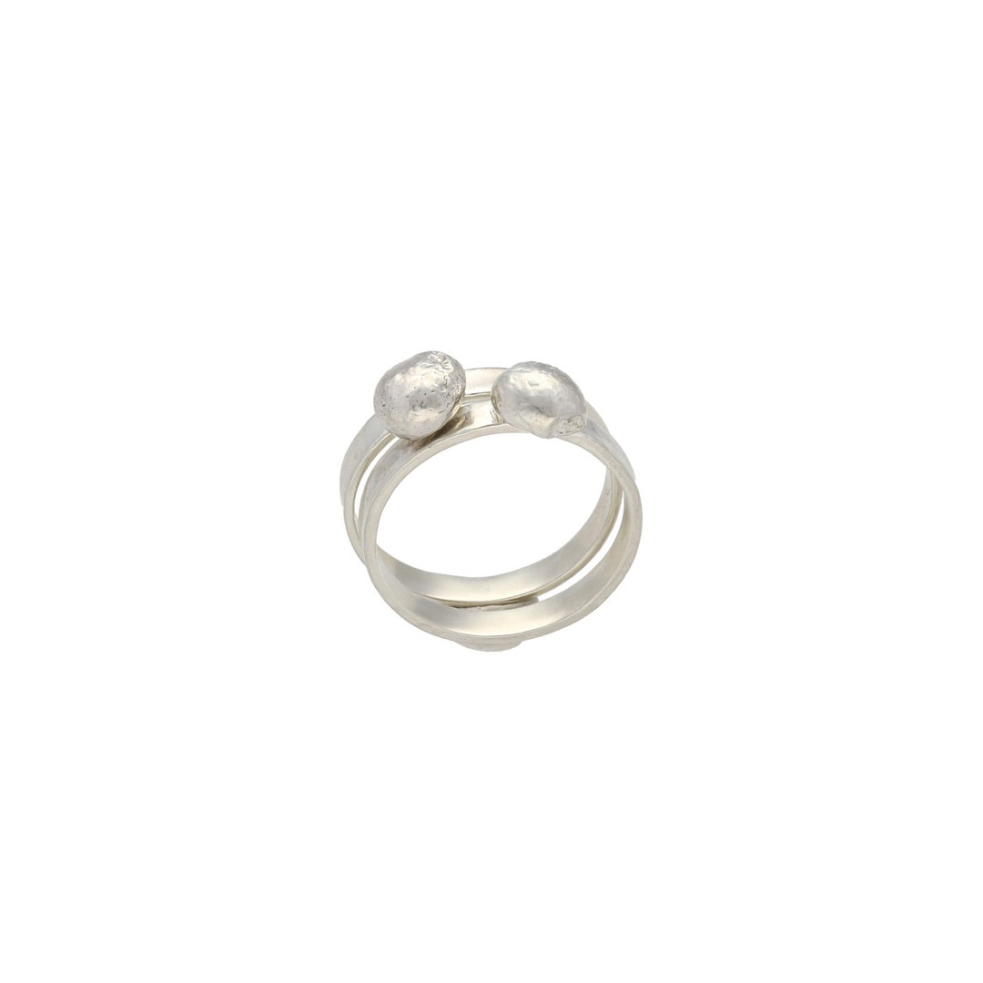 Pebble silver rings | idus