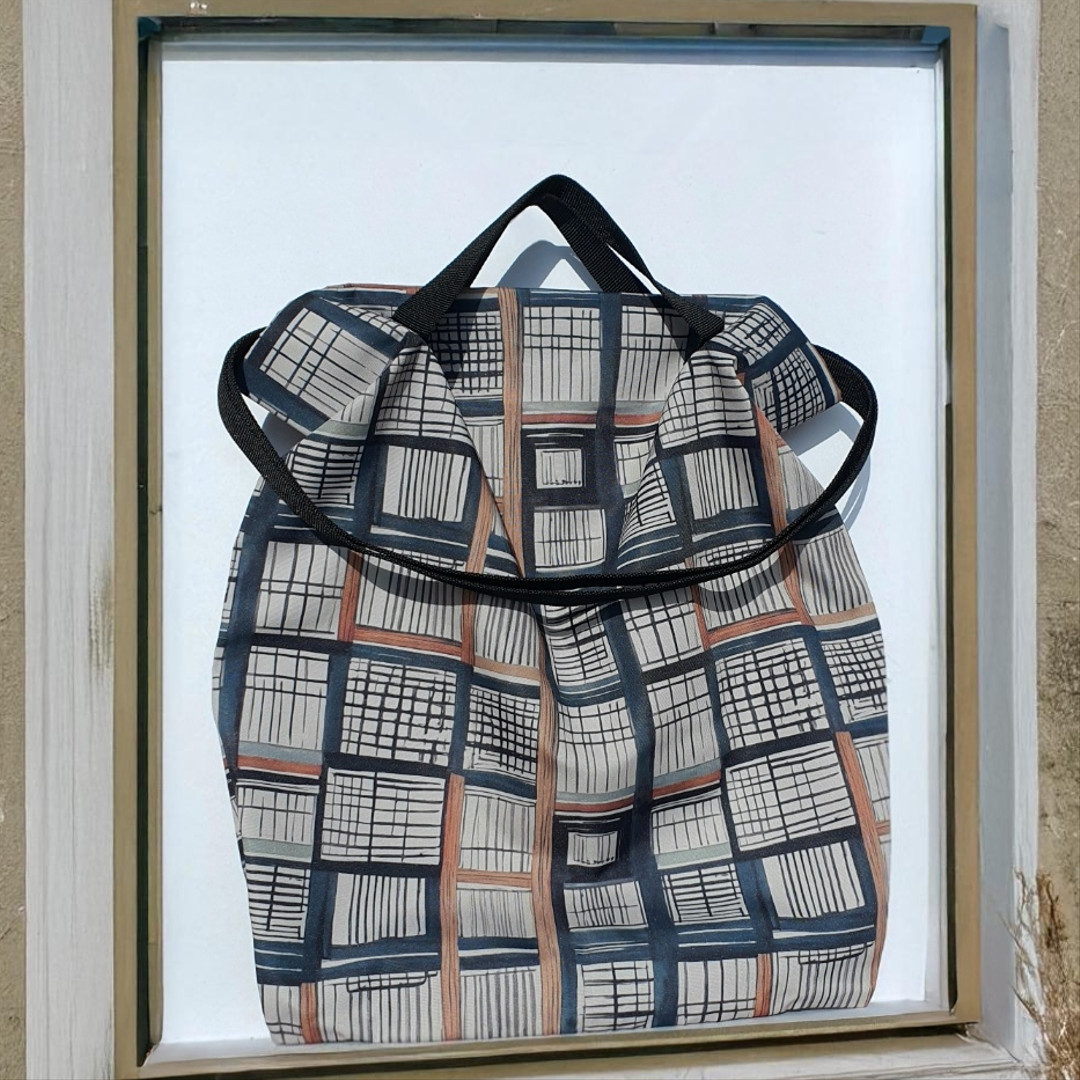 SMILE BAG - Korean Traditional Pattern Window Lattice Eco Tote Bag | idus