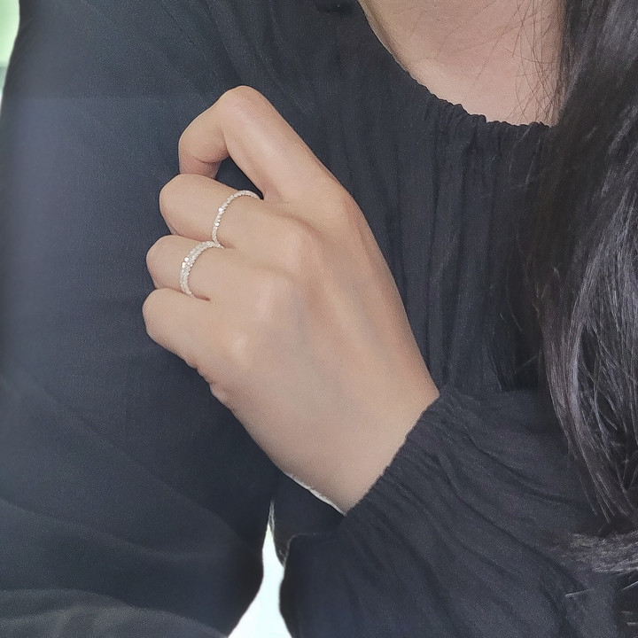 [Silver925]1+1♡이태리 체인반지 은반지 | 아이디어스