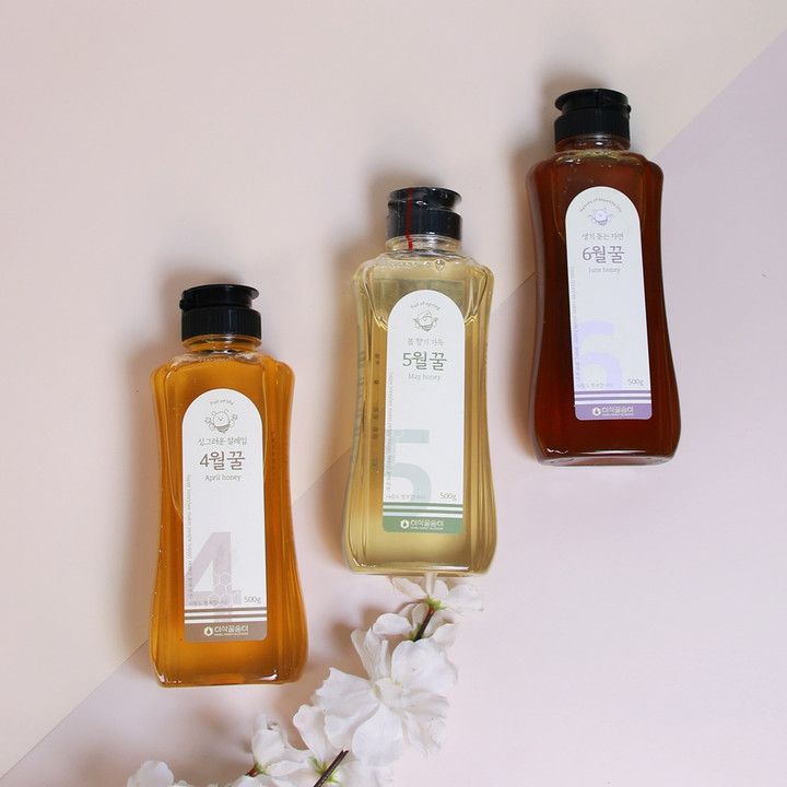 이삭꿀벌농원 500g 1+등급아카시아꿀 천연벌꿀 감로꿀 | 아이디어스