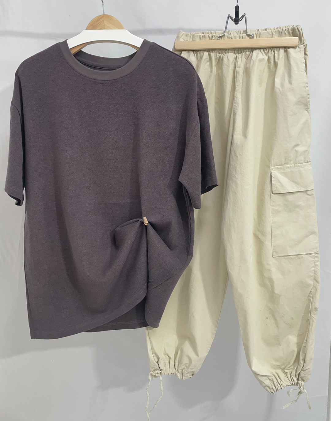 Deep Persimmon Dyed Natural Linen Eco Box T-Shirt | idus