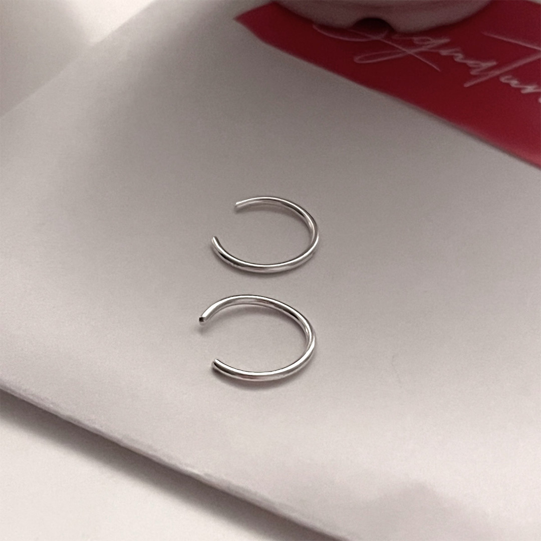 925 silver slim line earcuff