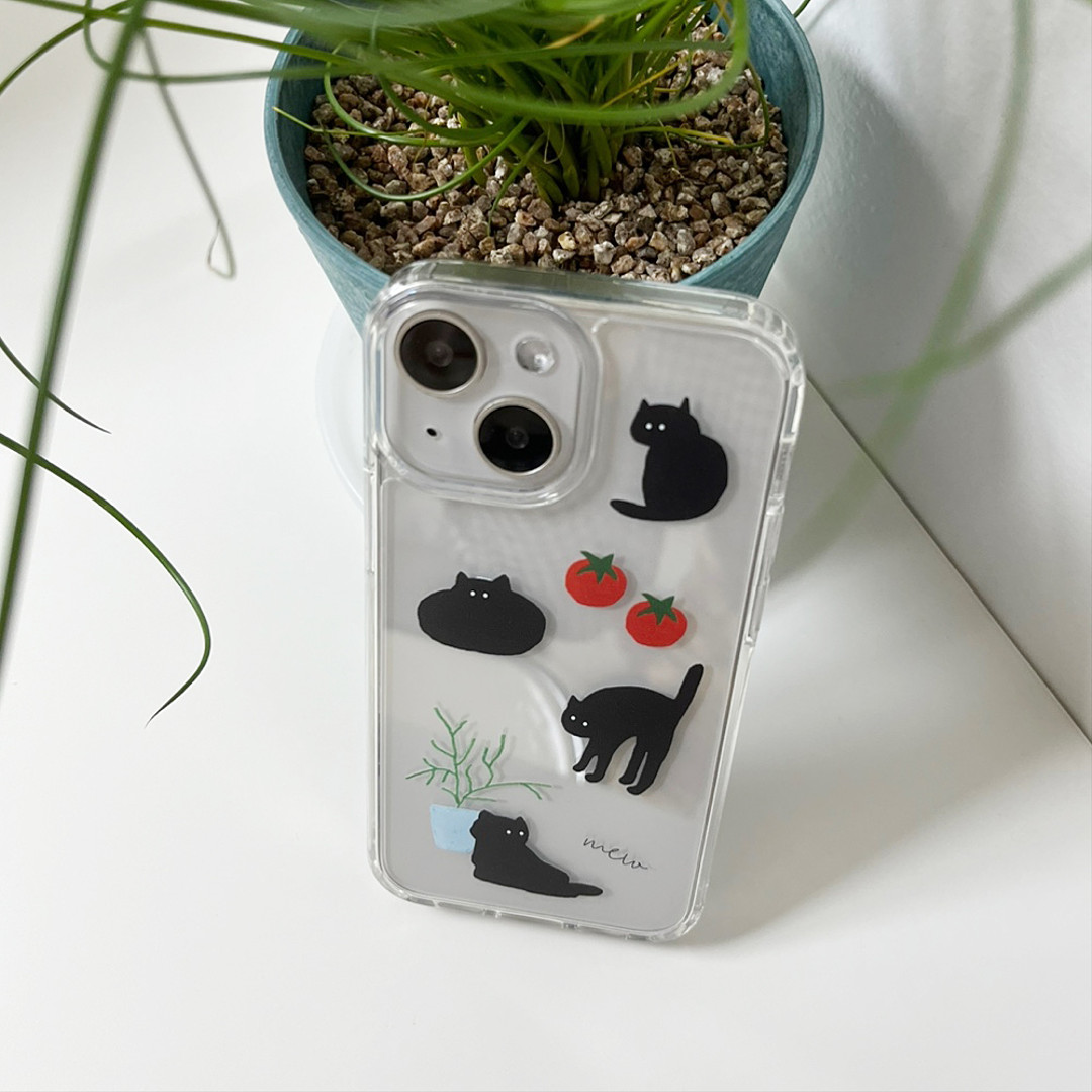 mew cat gel hard phone case | idus