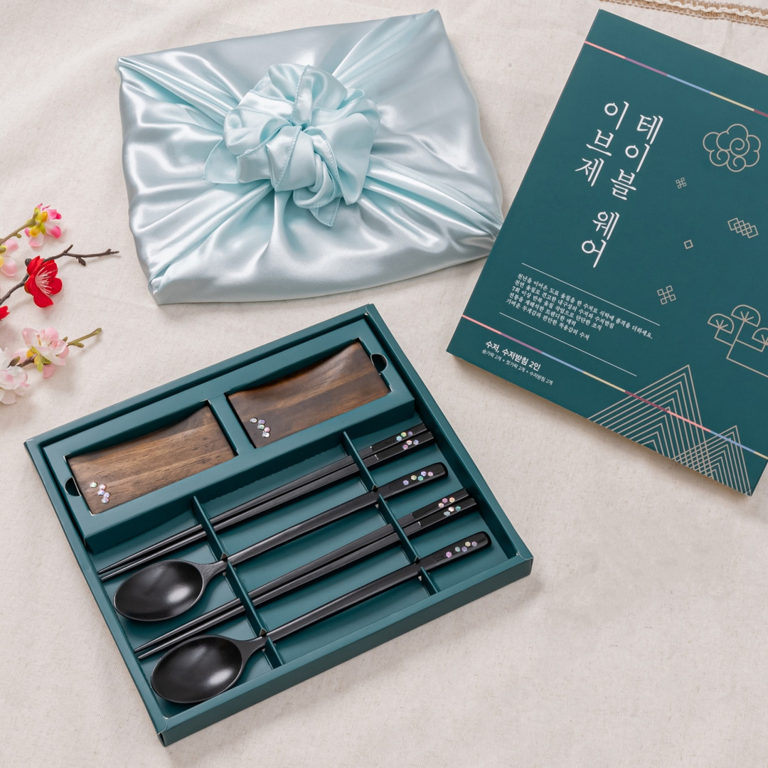 Korea Traditional Tableware 3 pieces Set : Korean Handcrafted Wooden ...