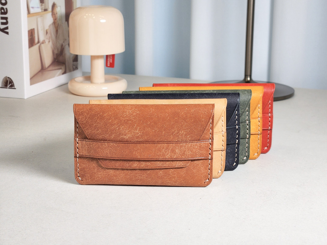 slim business & card leather wallet | idus
