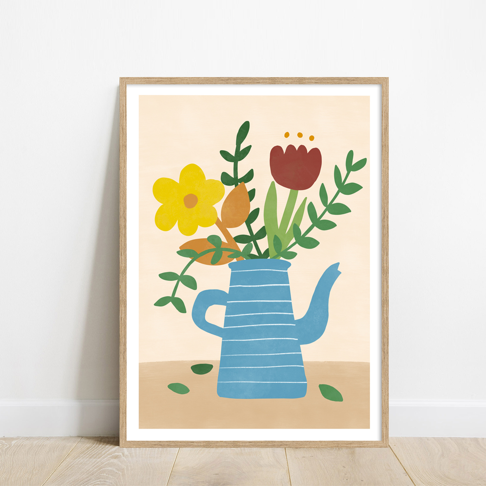 Flower vase artposter | idus
