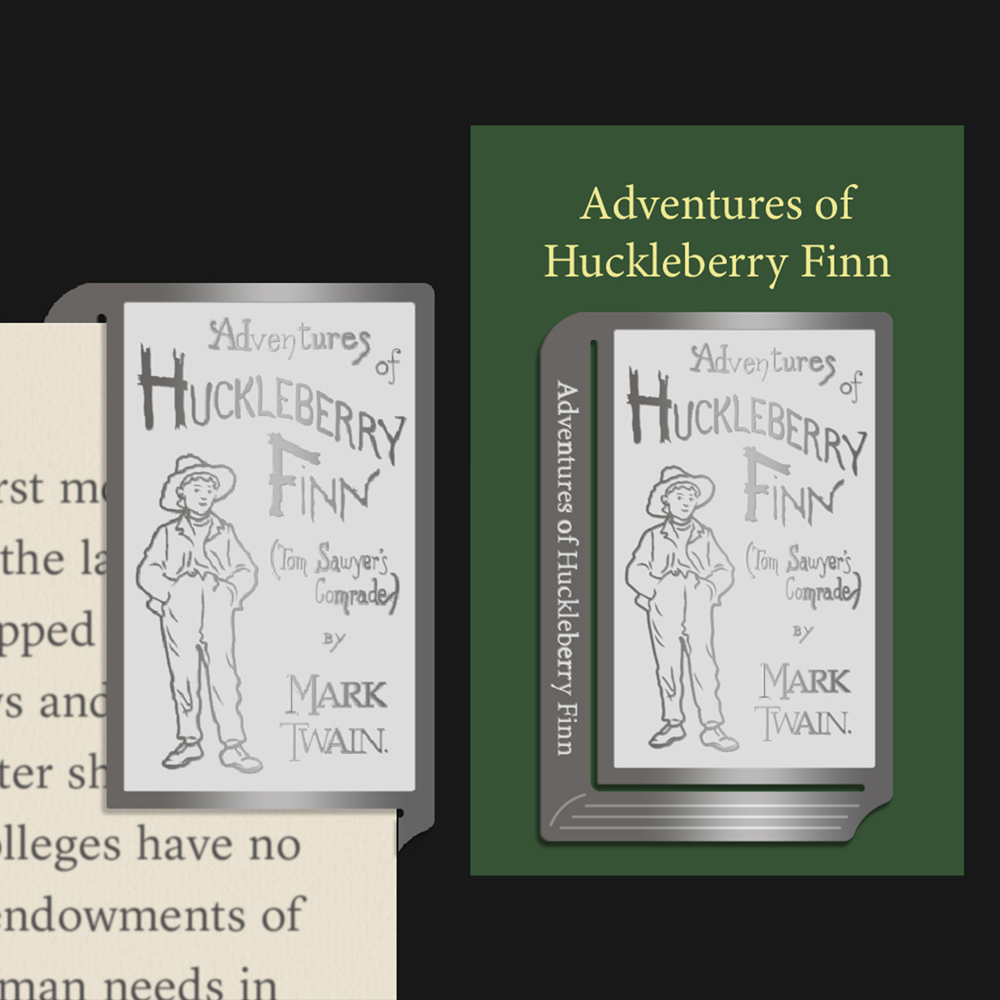 Metal Bookmark World Classic Series- The Adventures of Huckleberry Finn ...