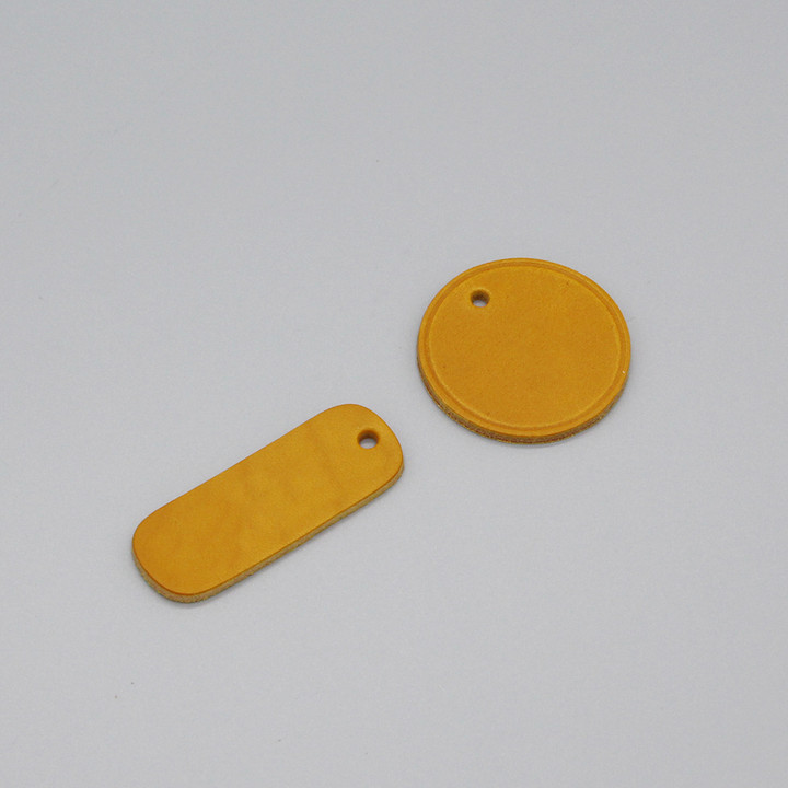 천연가죽 자동차 번호 이니셜각인 미니 키링 | 아이디어스