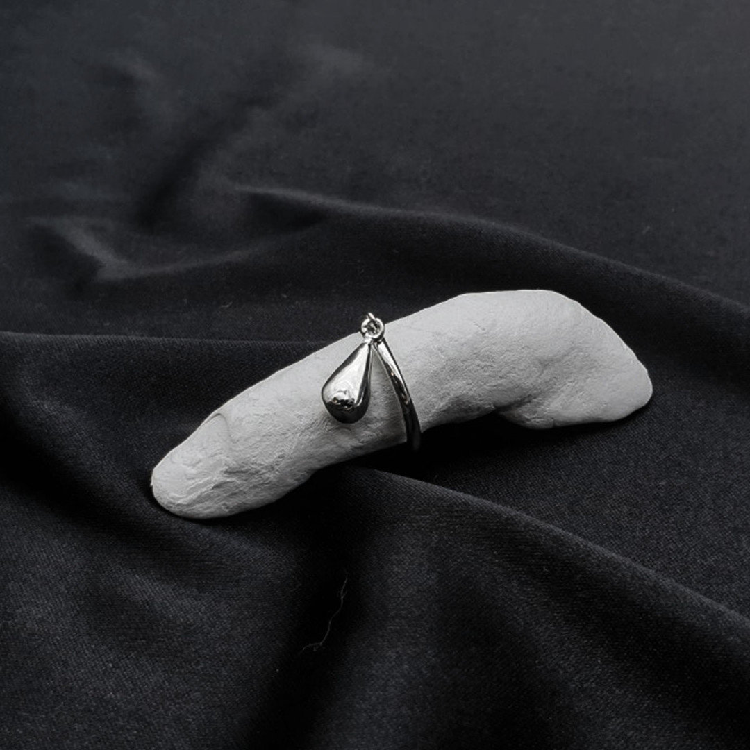 Vintage mood Orange seed Sterling Silver925 Drop Ring (glossy, matte) | idus