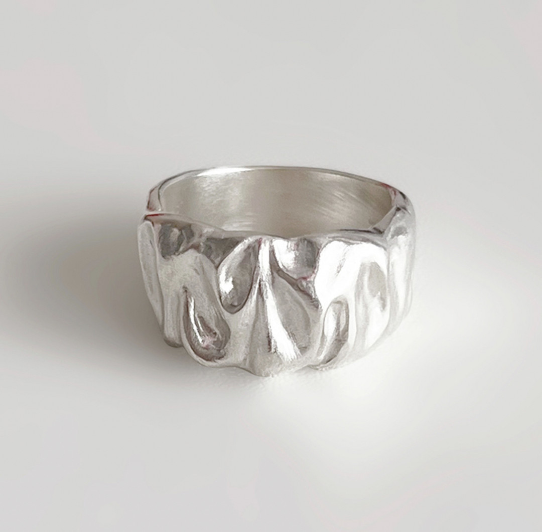 #03Fab. Shirring Bold Ring (S) | idus