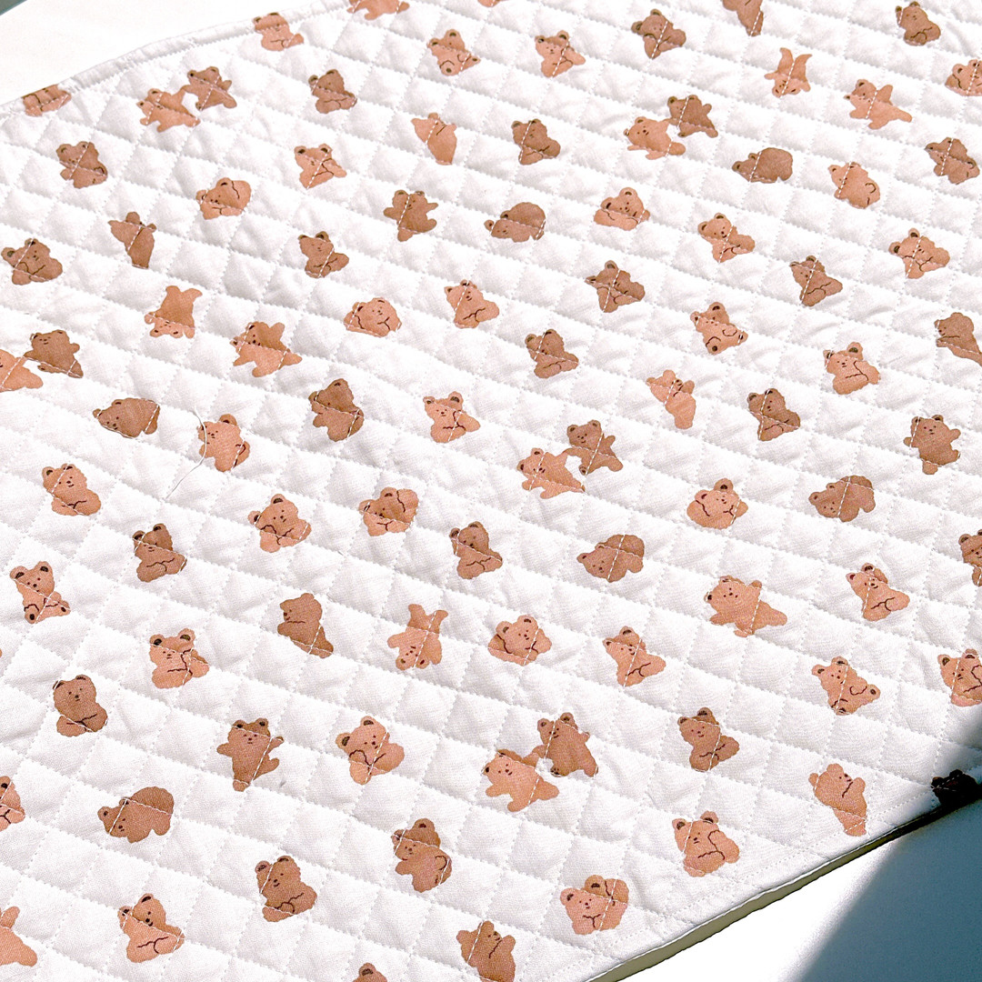 Chocolate teddybear desk mat table mat reading mat