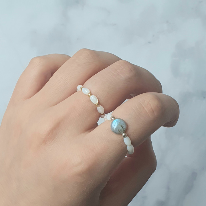 [idus단독]🤍밥알자개반지🤍 | 아이디어스