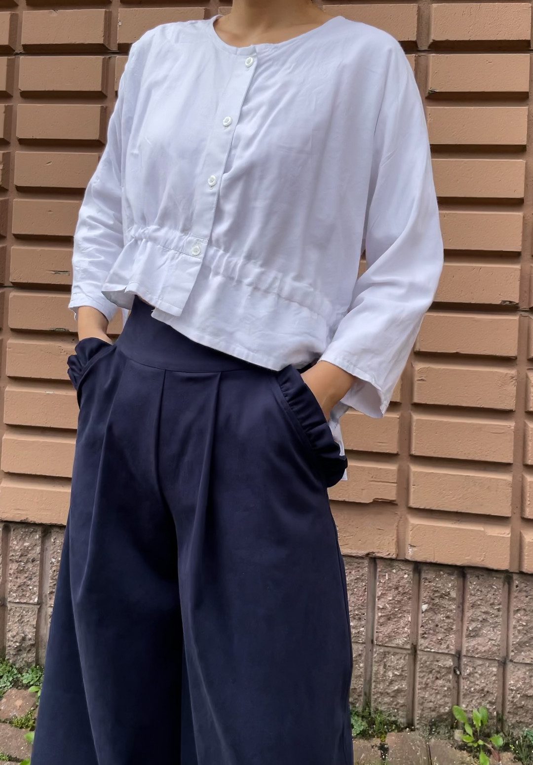 Frilled Side Pocket Pants