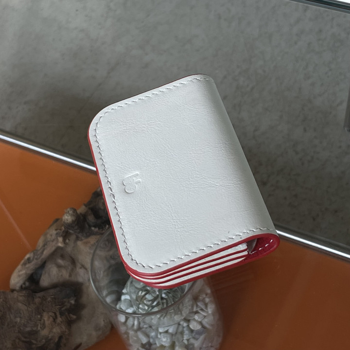 [무료각인] MOMO WALLET WHITE/RED | 아이디어스