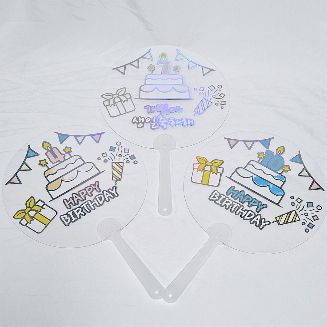 Birthday Topper Fan Cake Birthday Gift Daycare Kindergarten