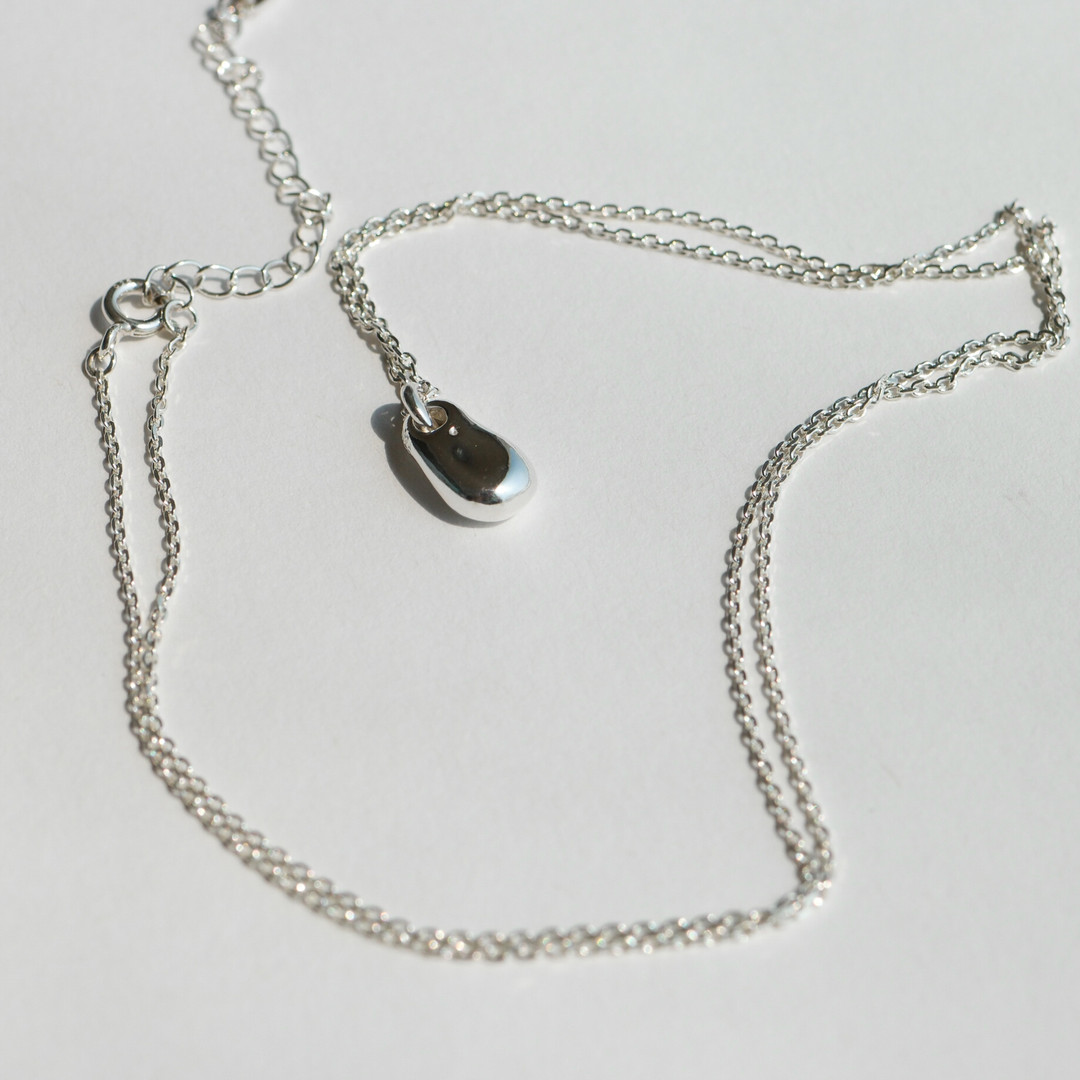 [925silver] Pebble Pendeant Long Necklace | idus