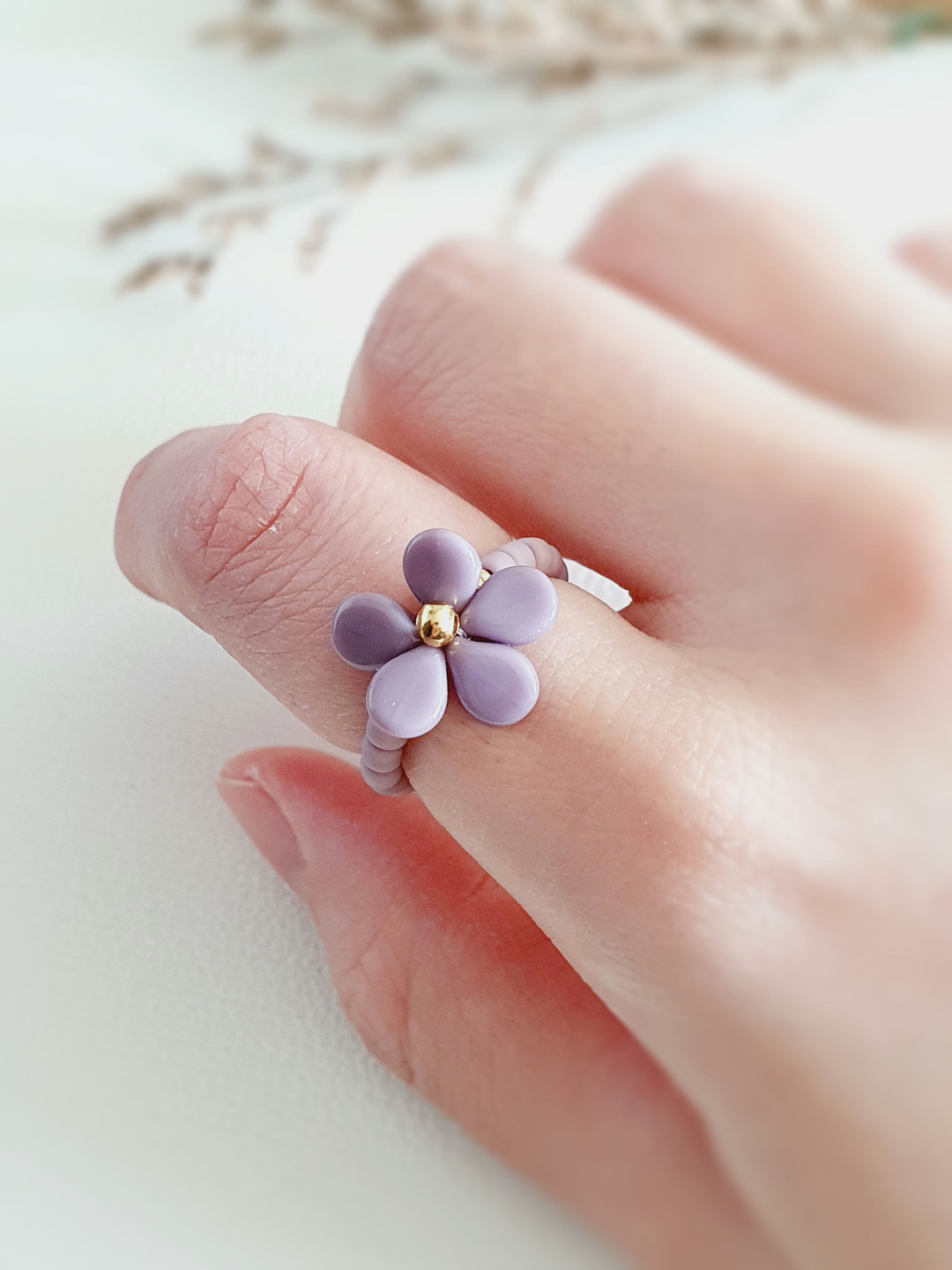 Big Purple Flower Ring | idus