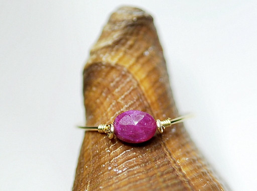 Hot Pink Ruby 14K GF | 아이디어스 - 핸드메이드, 수공예, 수제 먹거리