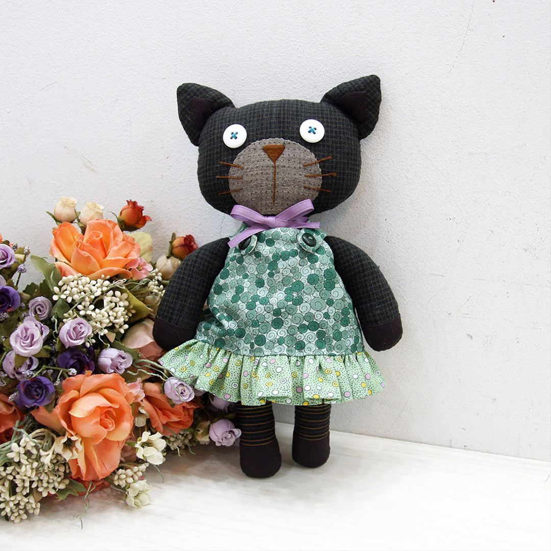 Cat doll Coco, Handmade Play doll, Attachment doll | idus