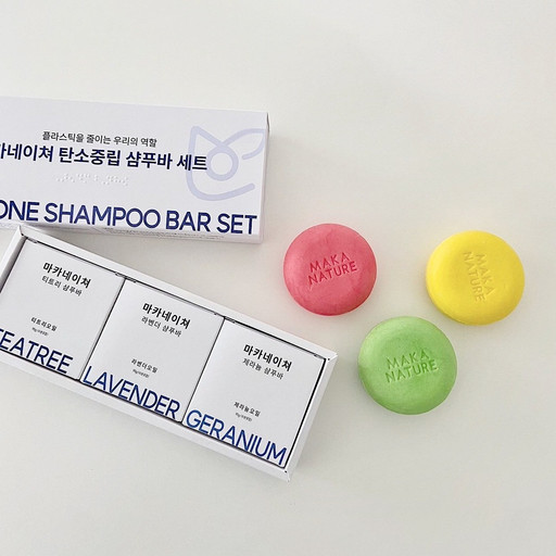 마카네이쳐 탄소중립 샴푸바 95g 3개 세트 | 아이디어스