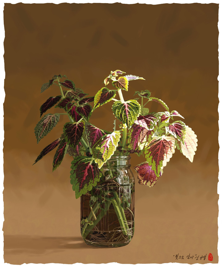 한 줄기 빛-빛으로 살다-디지털작품파일 | 아이디어스