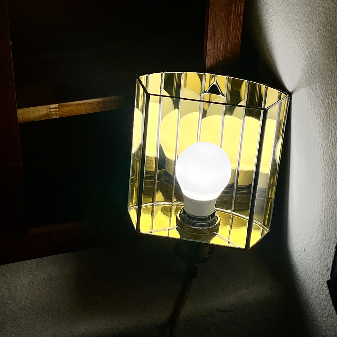 stainedglass organ gold lamp light | idus