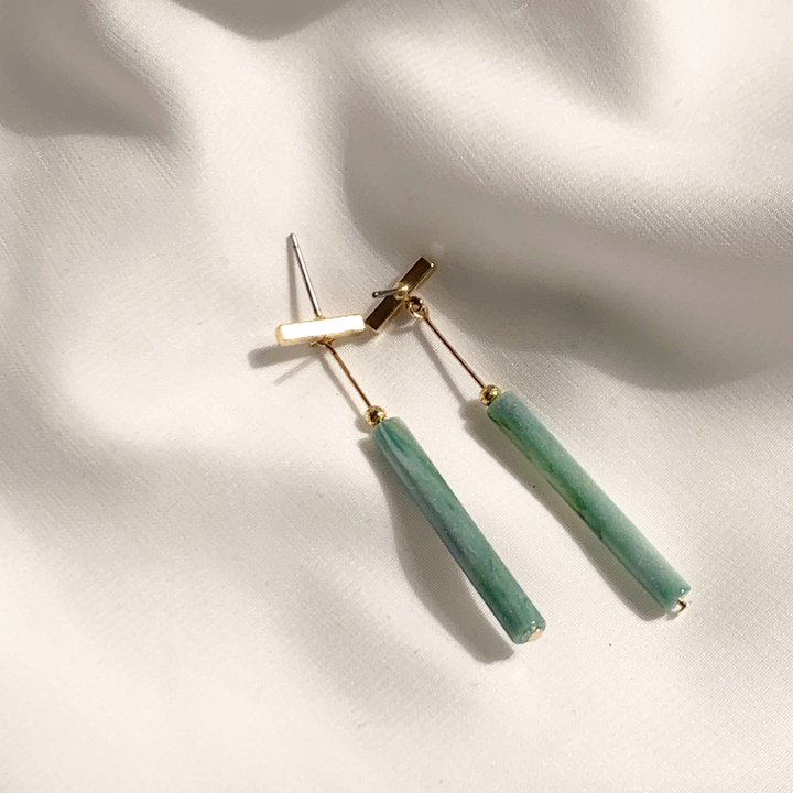 [24시간 Sale]Jade stick earring | 아이디어스