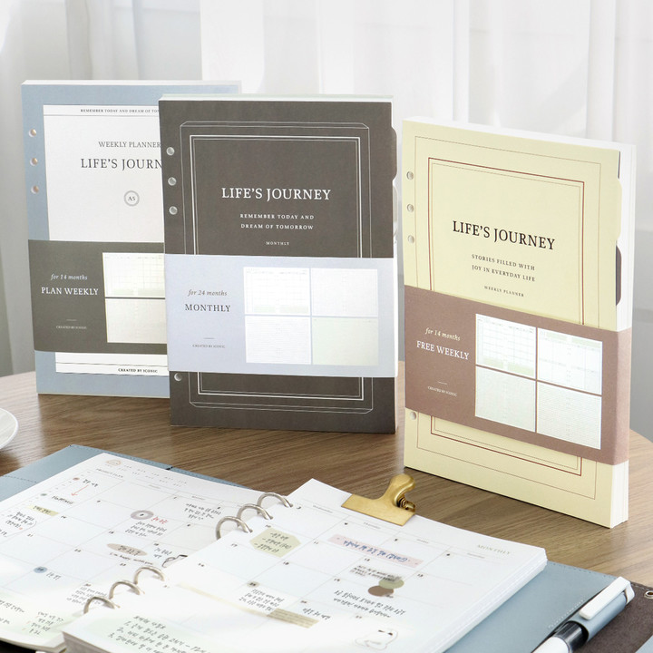 💗저니 6공 바인더 A5 다이어리 속지세트 176p | 아이디어스