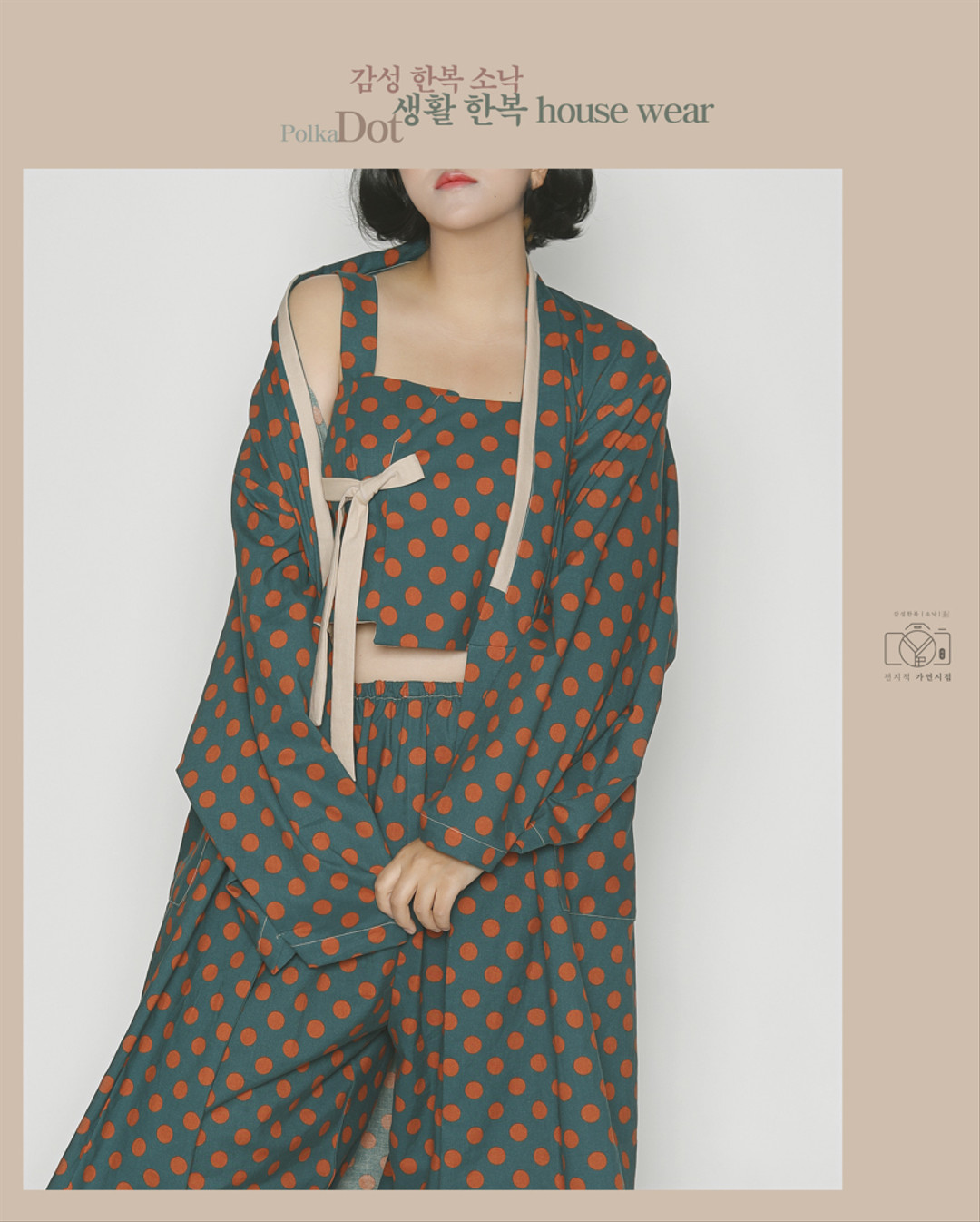Hanbok house wear_ robe _Polka dot [huinot] | idus