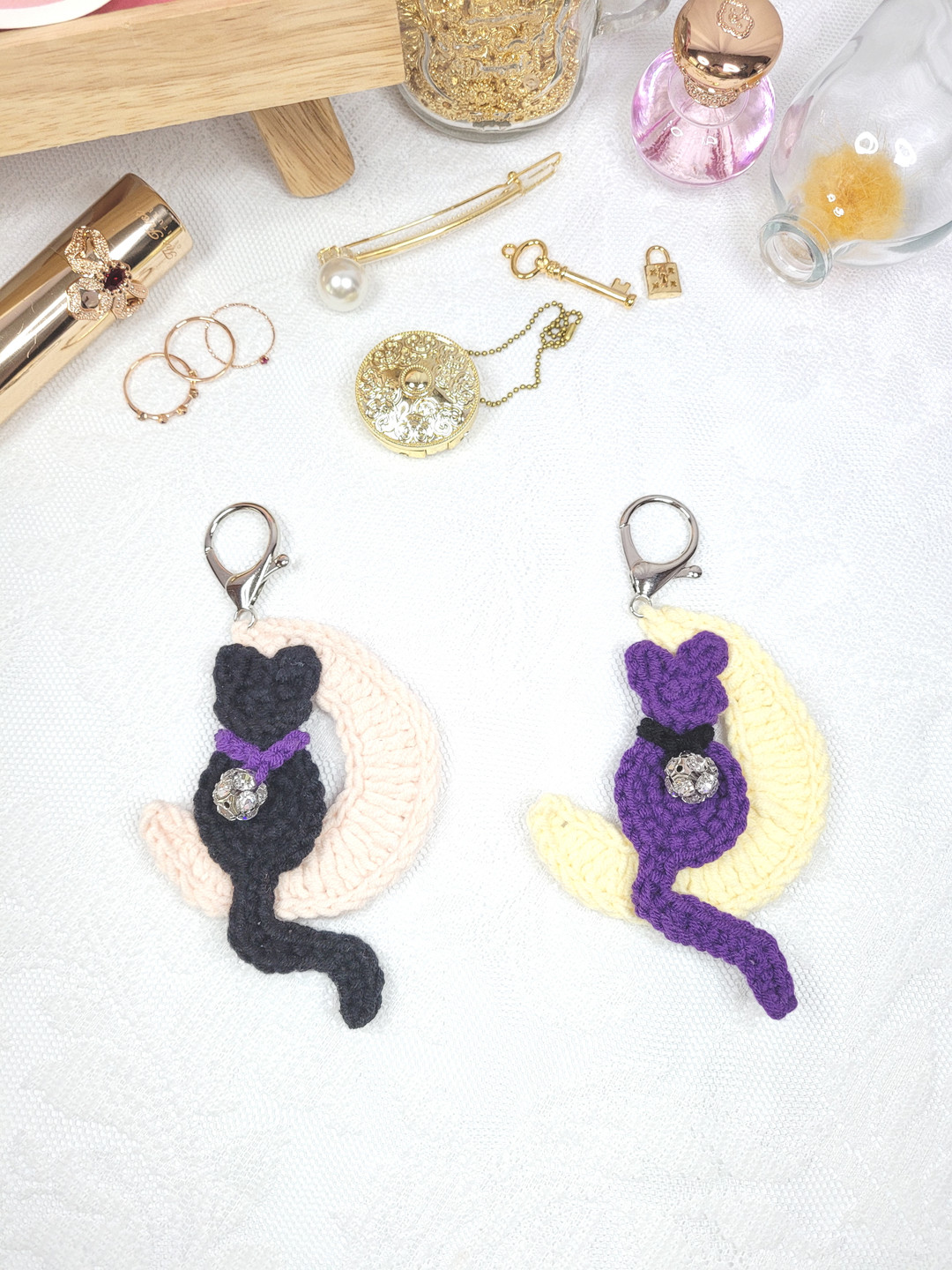 Cat key ring. Cute friendship key ring present | idus