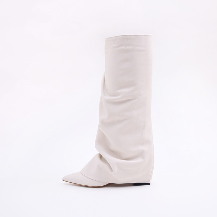 Drape Boot [Ivory] | 아이디어스