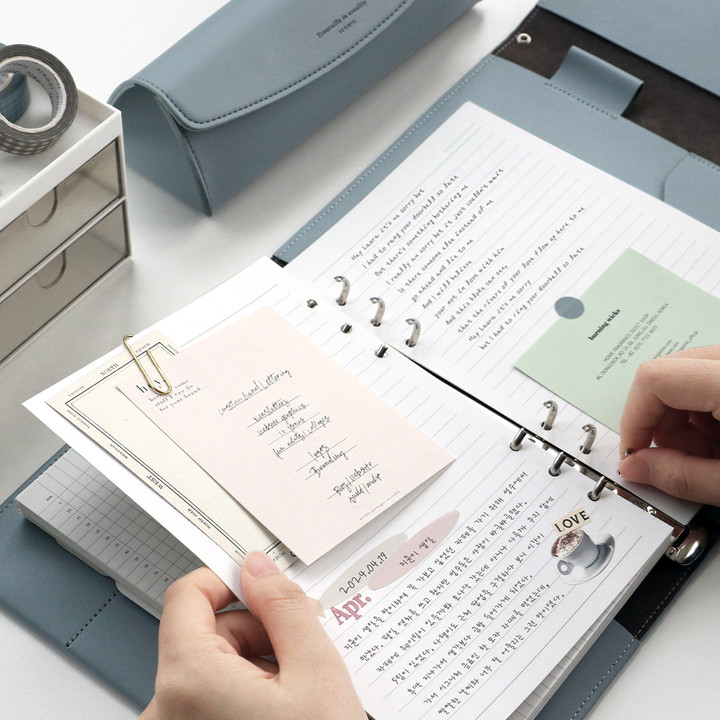 💗저니 6공 바인더 A5 다이어리 속지세트 176p | 아이디어스