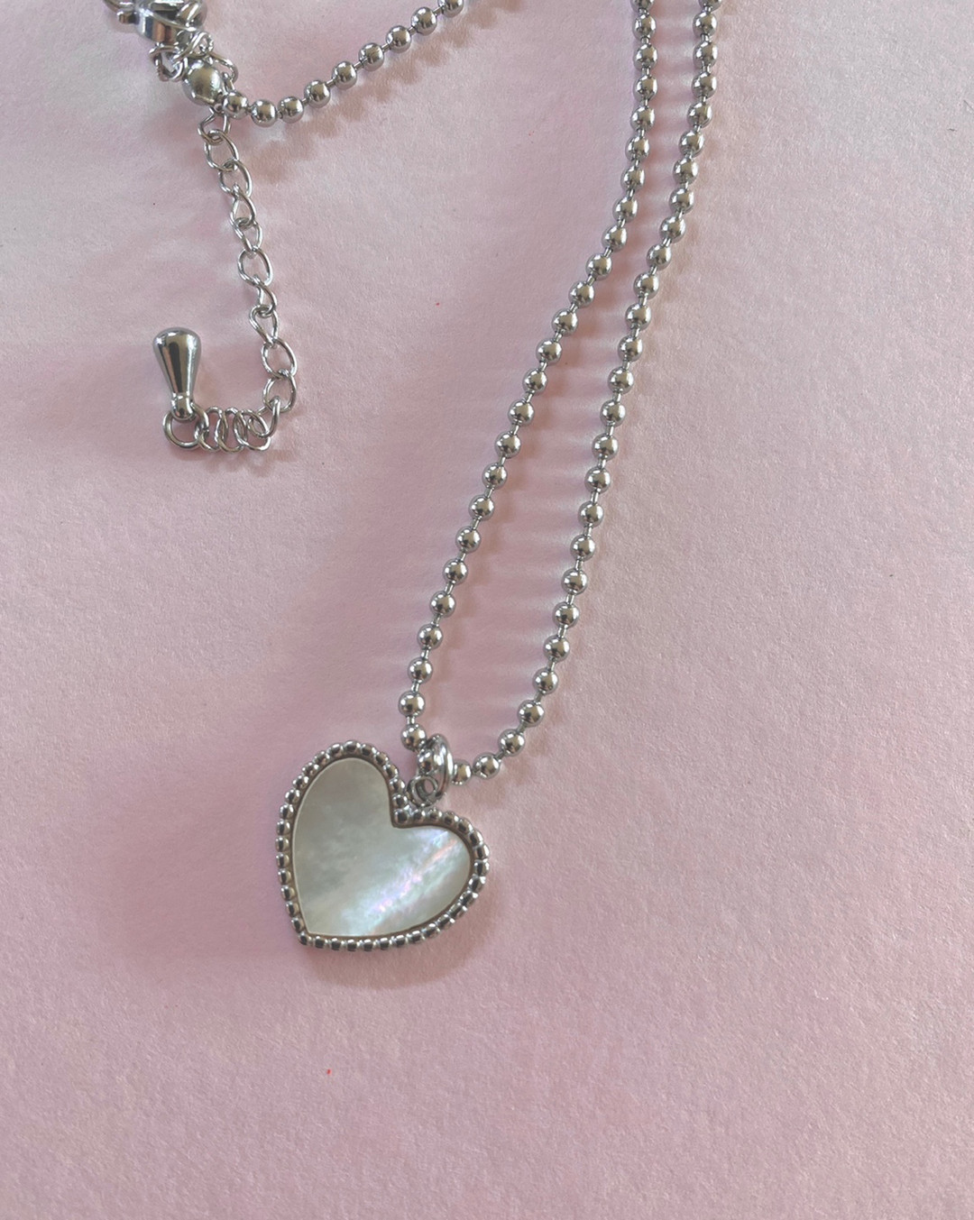 Custom Engraved heart stainless steel couple necklace