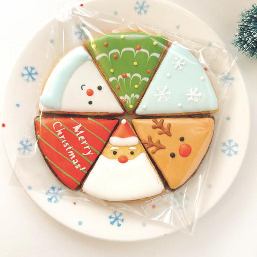 New!크리스마스 아이싱쿠키(케익6조각모양) | 아이디어스
