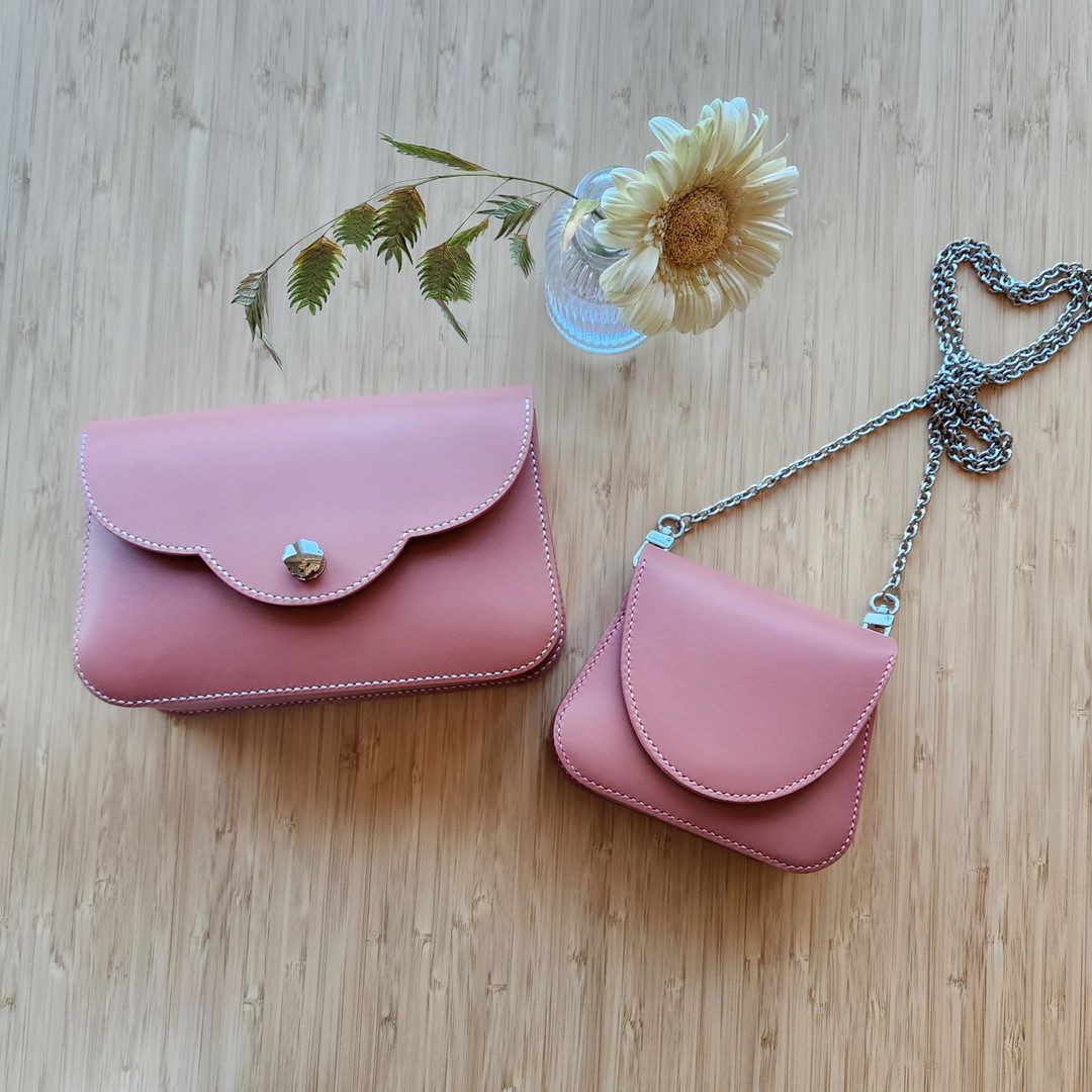 Petit bag Cute mini bag with mirror / Cross bag /Leather pouch | idus