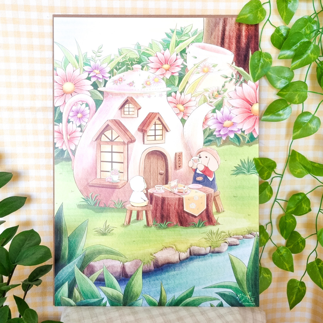 [AtoHaru] A3 illustration poster_slurp | idus