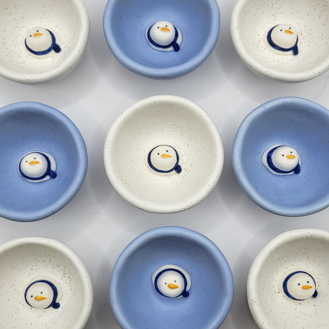 Snowman Mini Cup (SOJU) + Tokuri | idus