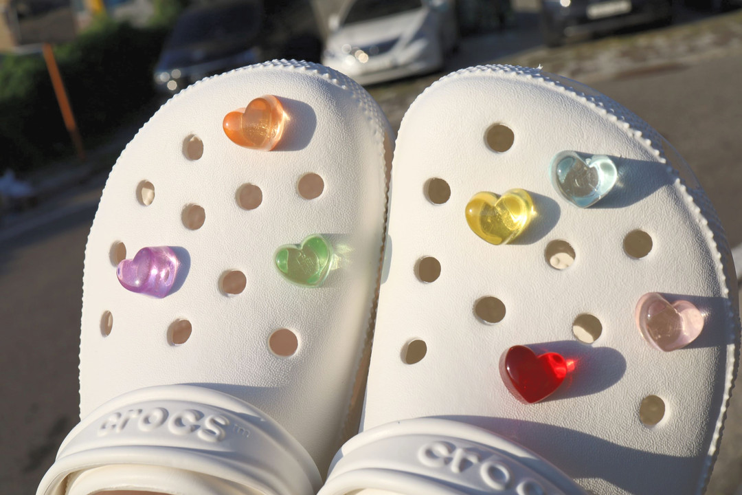 Transparent Heart Jelly Zibitz 7pcs Crocs | idus
