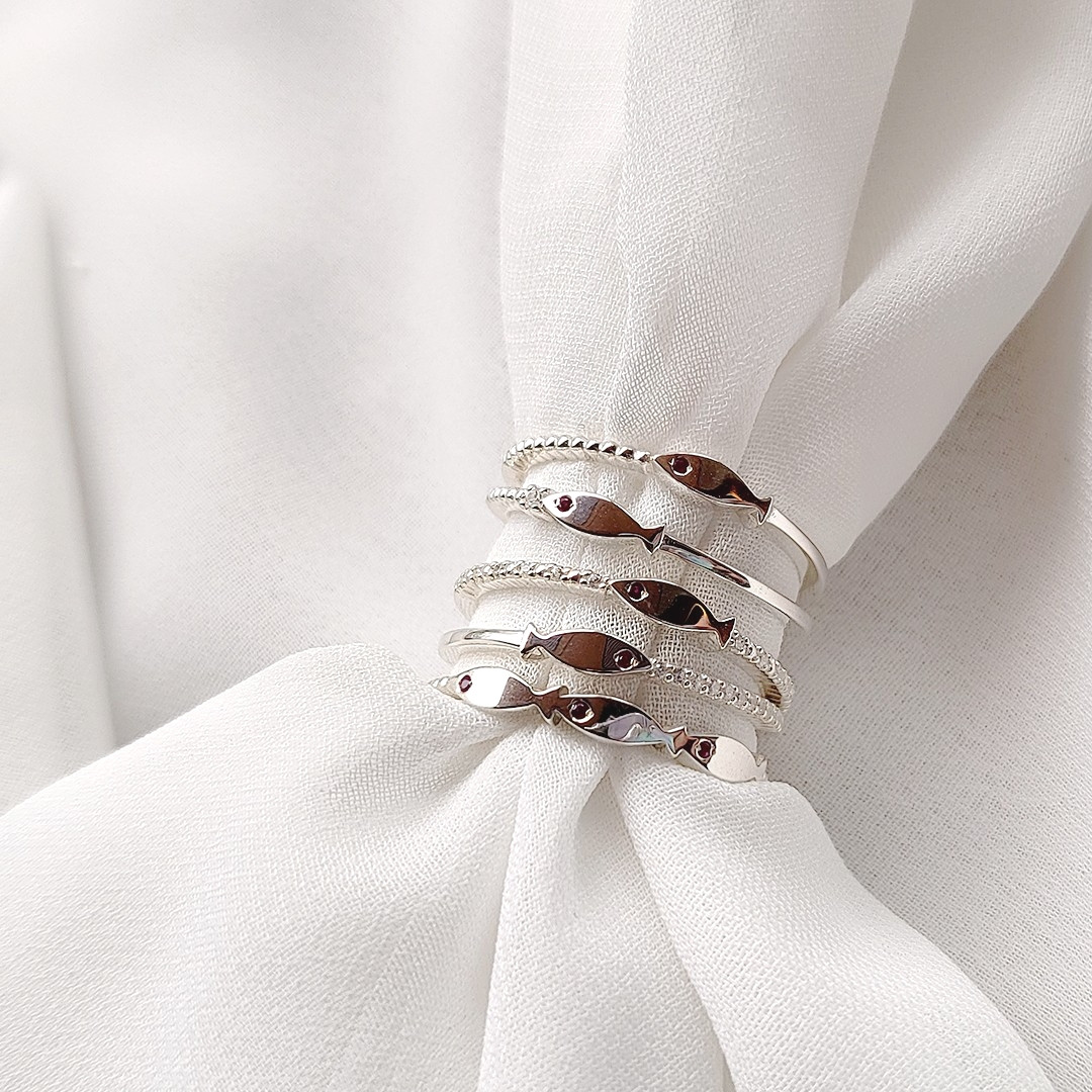 handmade 925silver fish ring | idus