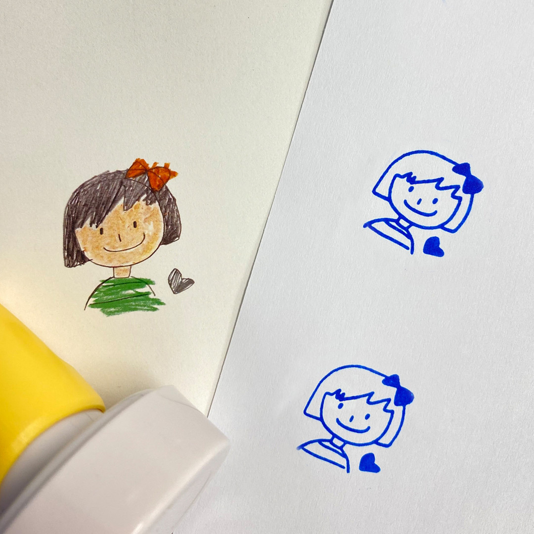 Auto stamp handwritten illustration logo painting | idus