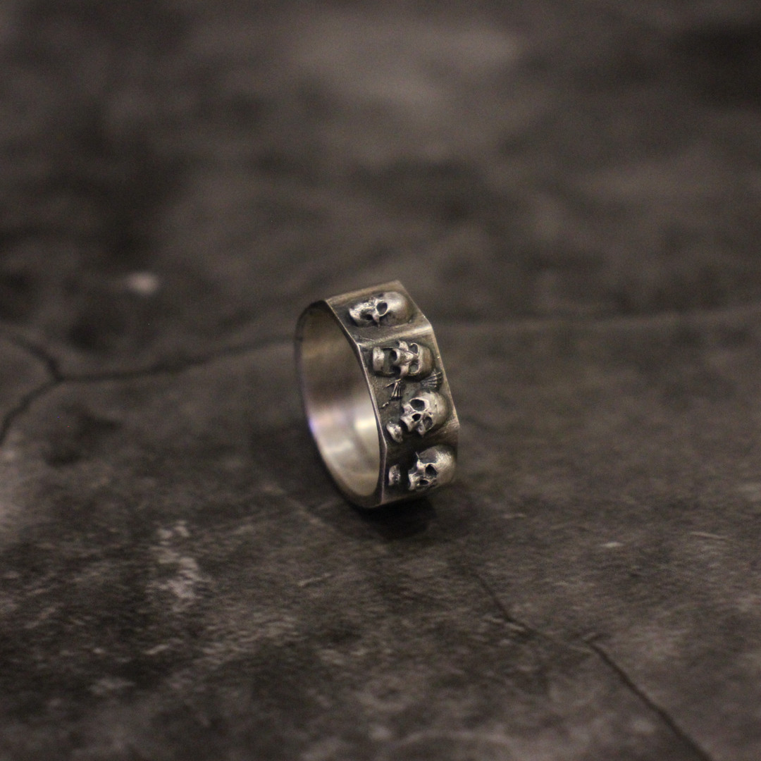 [925 Silver] Screaming Skull Ring | idus