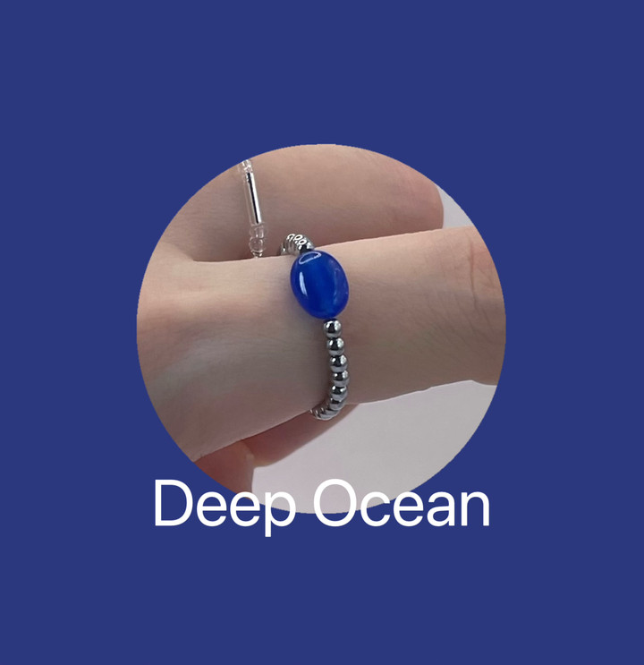 Deep Ocean ring - 비즈 반지 | 아이디어스