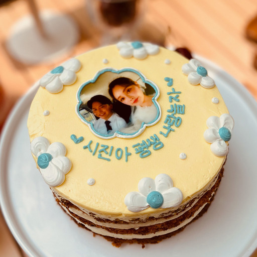 ️무료배송 ️ 포토케이크 스프링데이 레터링케이크 | 아이디어스
