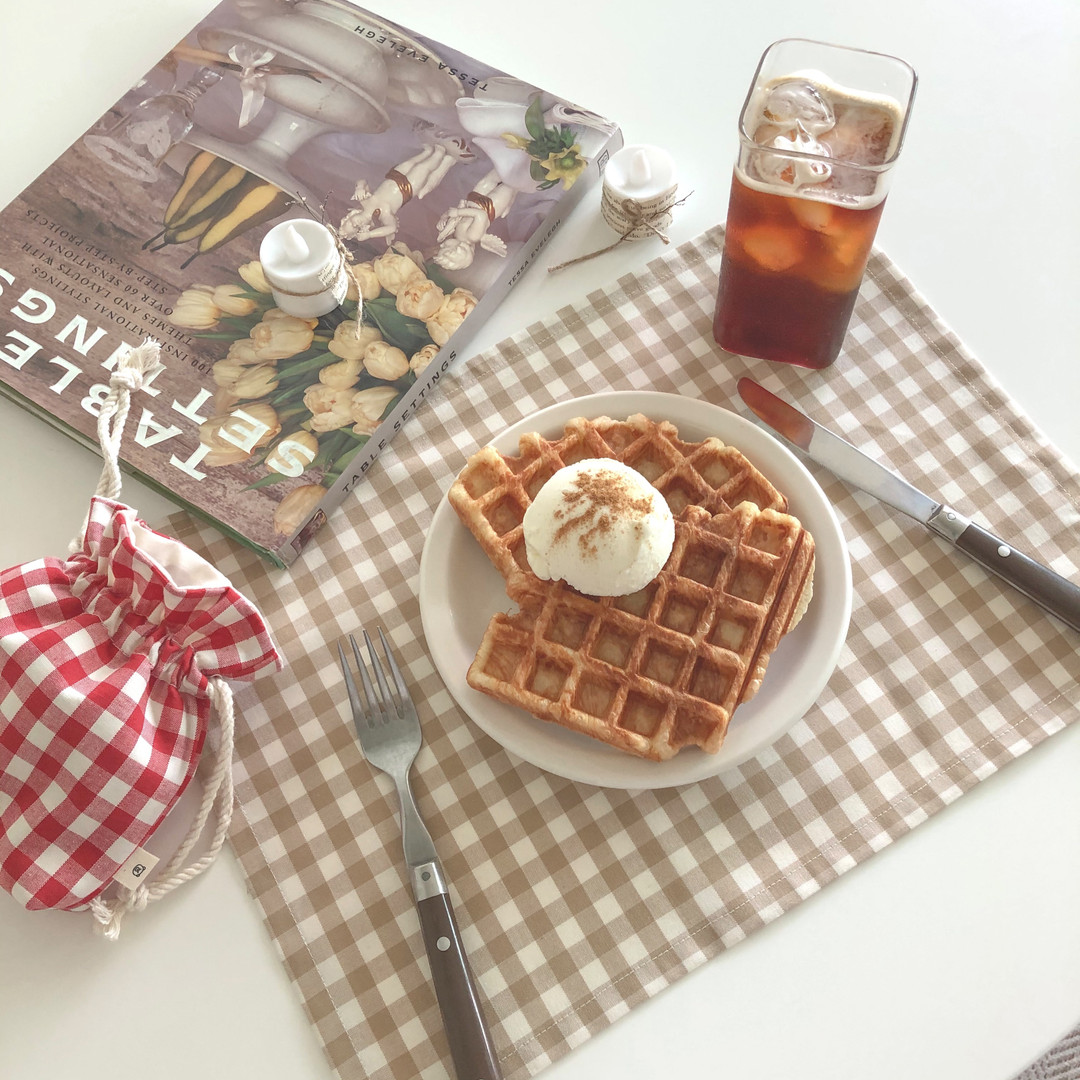 Triple Checkered Table Mat | idus