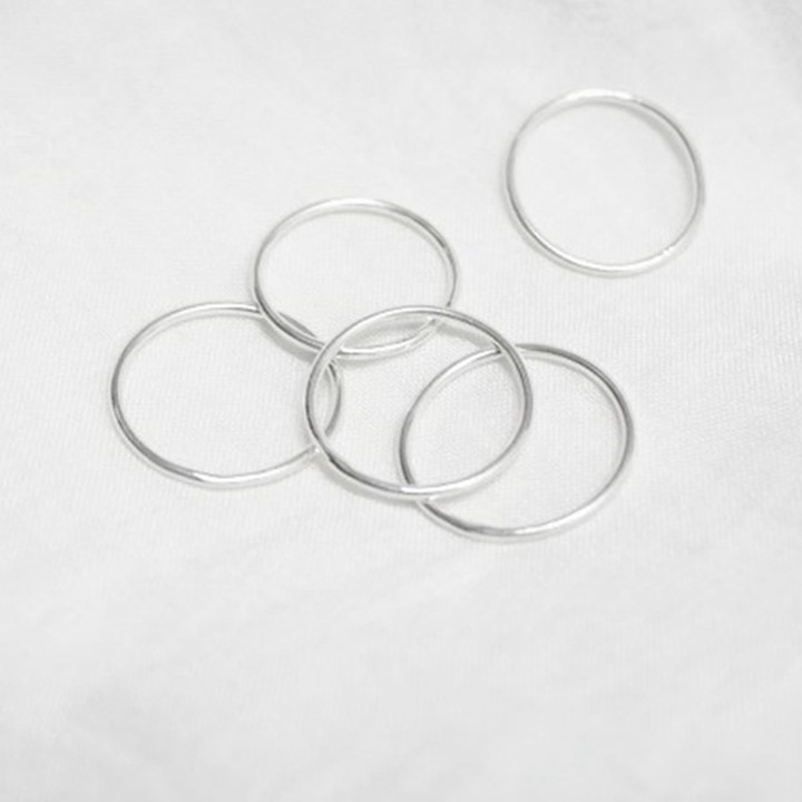실버925 1mm 실반지 | 아이디어스