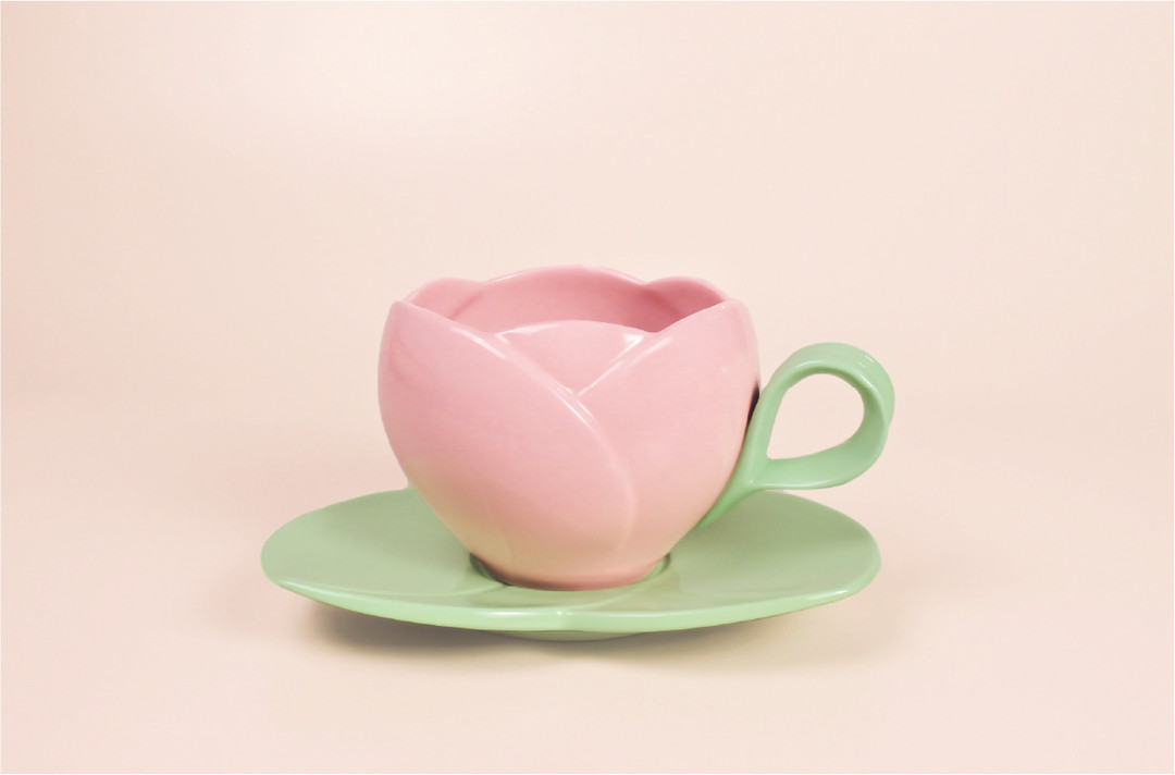 Pink Tulip Shaped Cup | idus