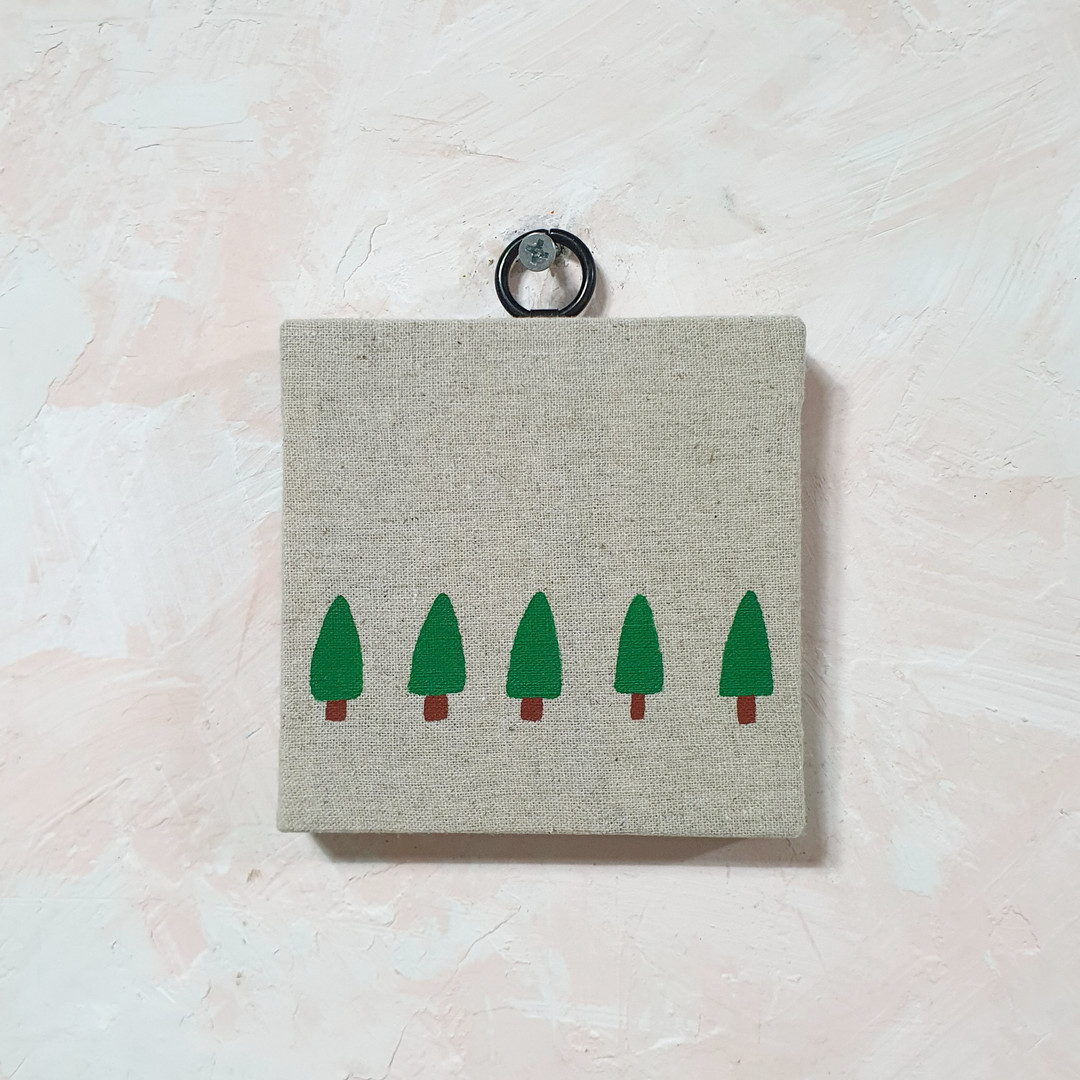 Forest picture frame hand painted(*sell 2 bundles)