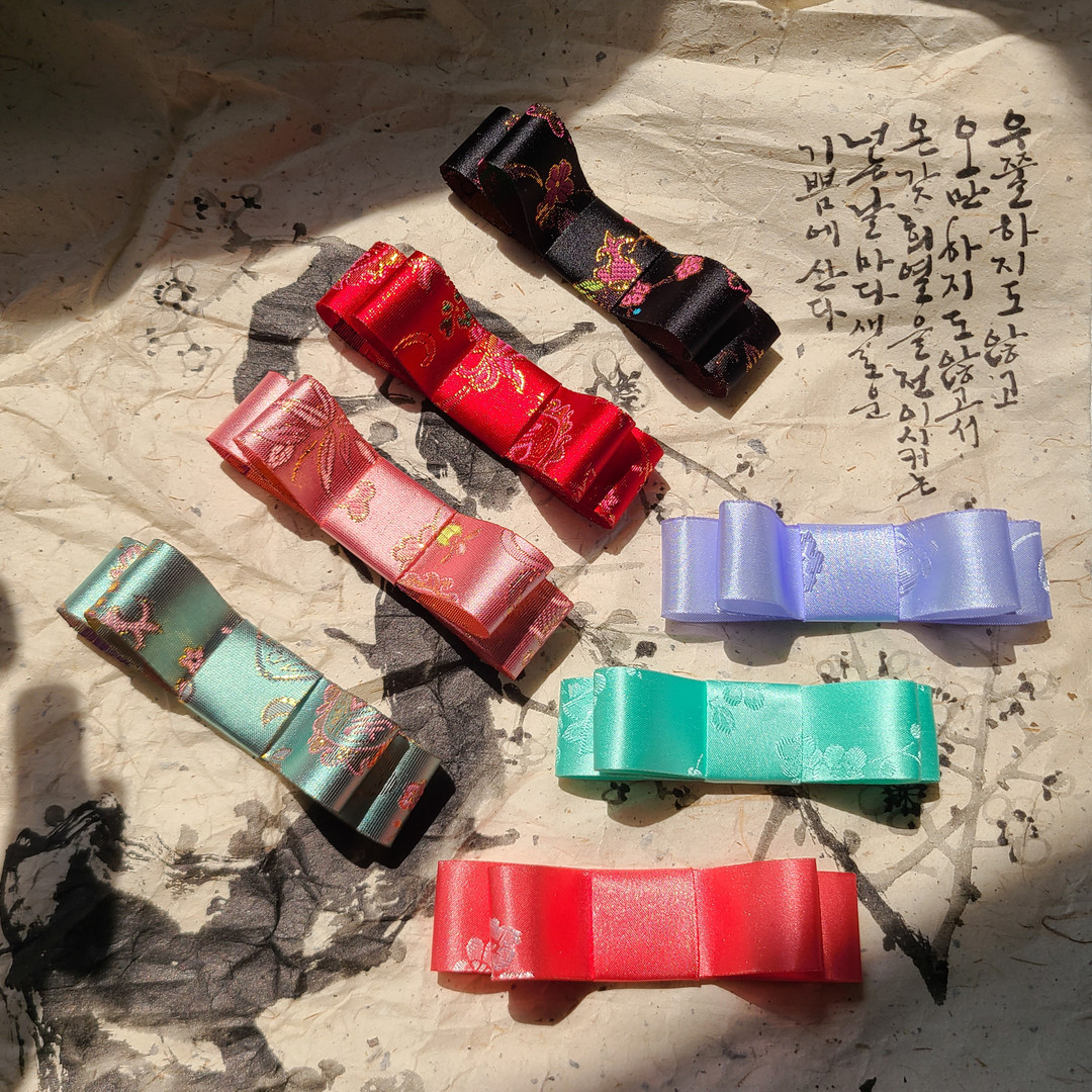 Korean Traditional Hanbok Ribbon Simple Hairpin hairclip | idus